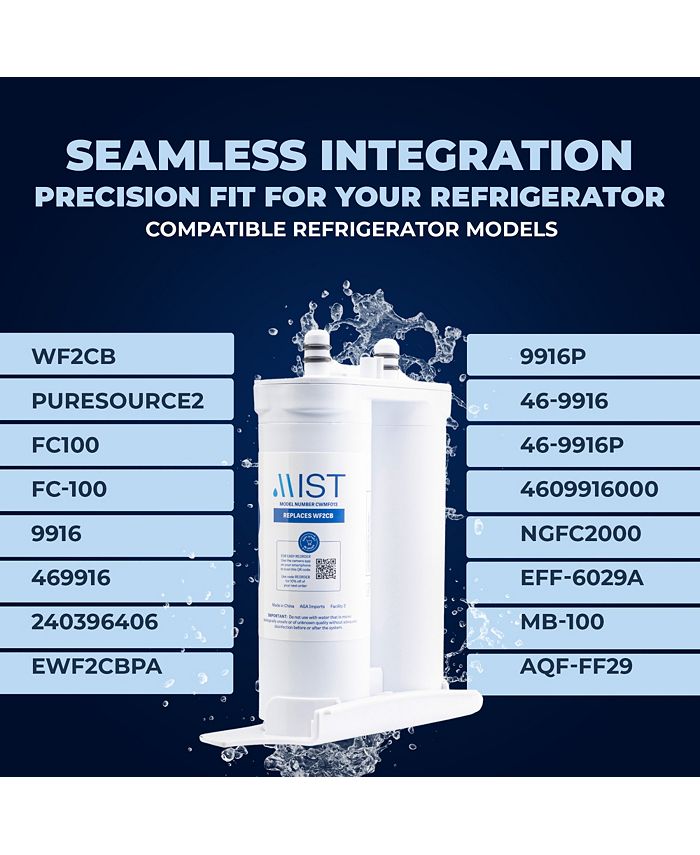 Mist Refrigerator Water Filter Replacement Compatible with WF2CB ...