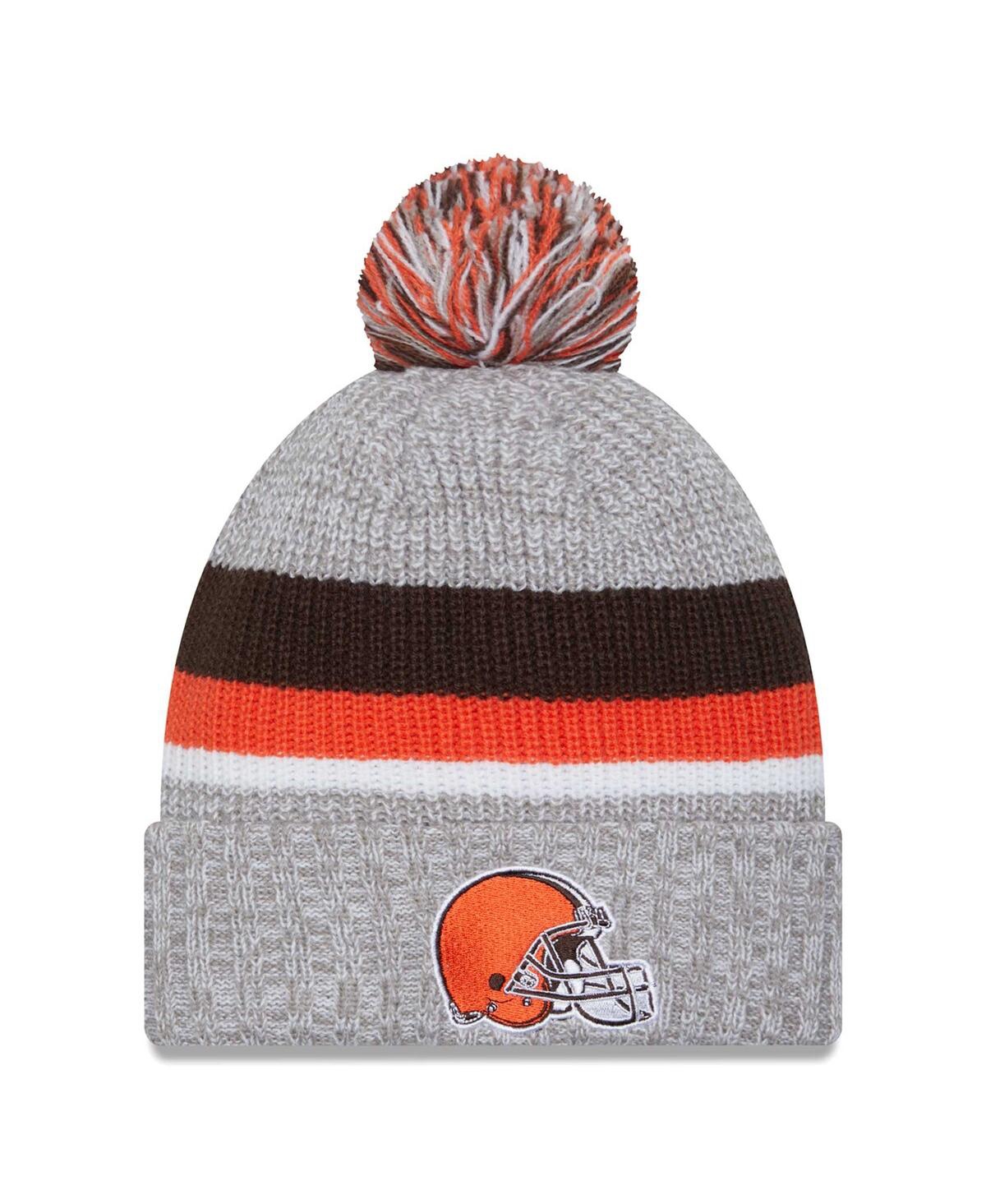Click here for Mens New Era Heather Gray Cleveland Browns Cuffed... prices