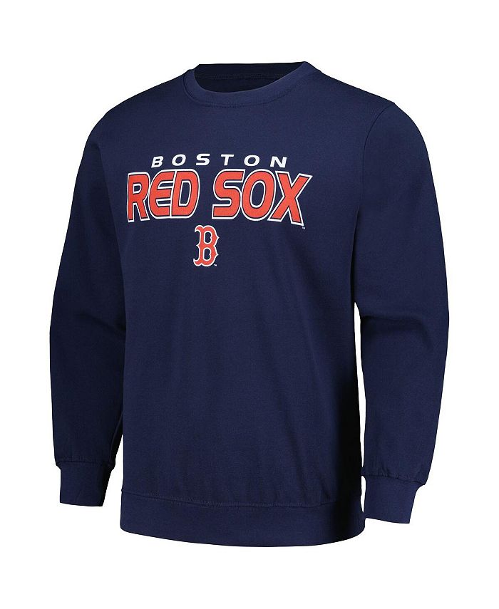 Stitches Men's Navy Boston Red Sox Pullover Sweatshirt - Macy's