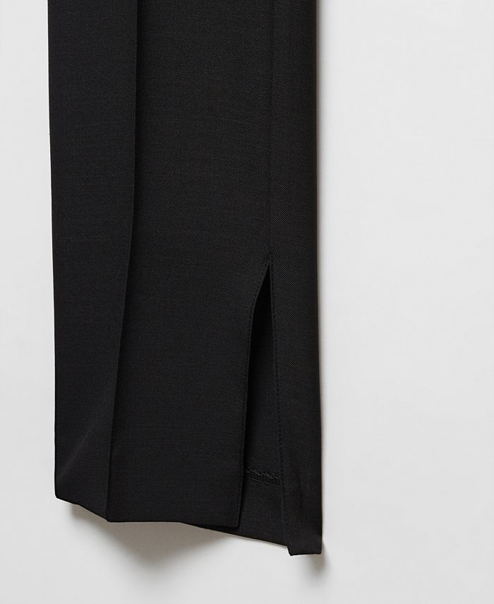 MANGO Women's Side Slit Suit Pants - Macy's
