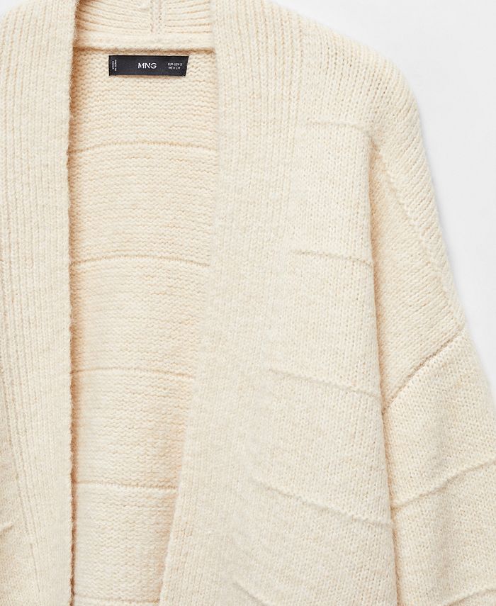 MANGO Women's Decorative Seams Cardigan - Macy's