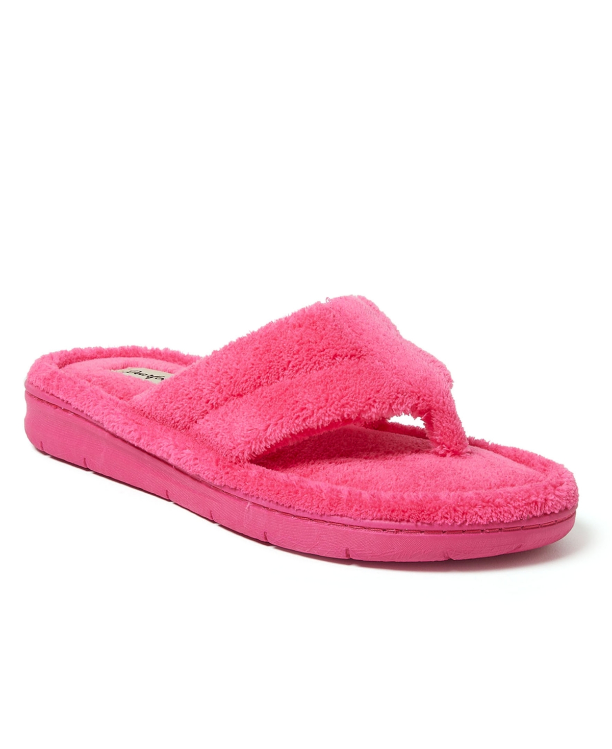 Click here for Dearfoams Womens Wrenley Terry Thong Slippers - Pa... prices