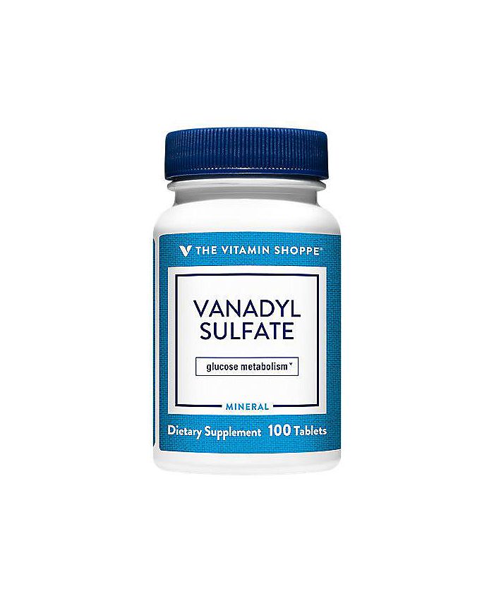 The Vitamin Shoppe Vanadyl Sulfate for Glucose Metabolism - Trace ...
