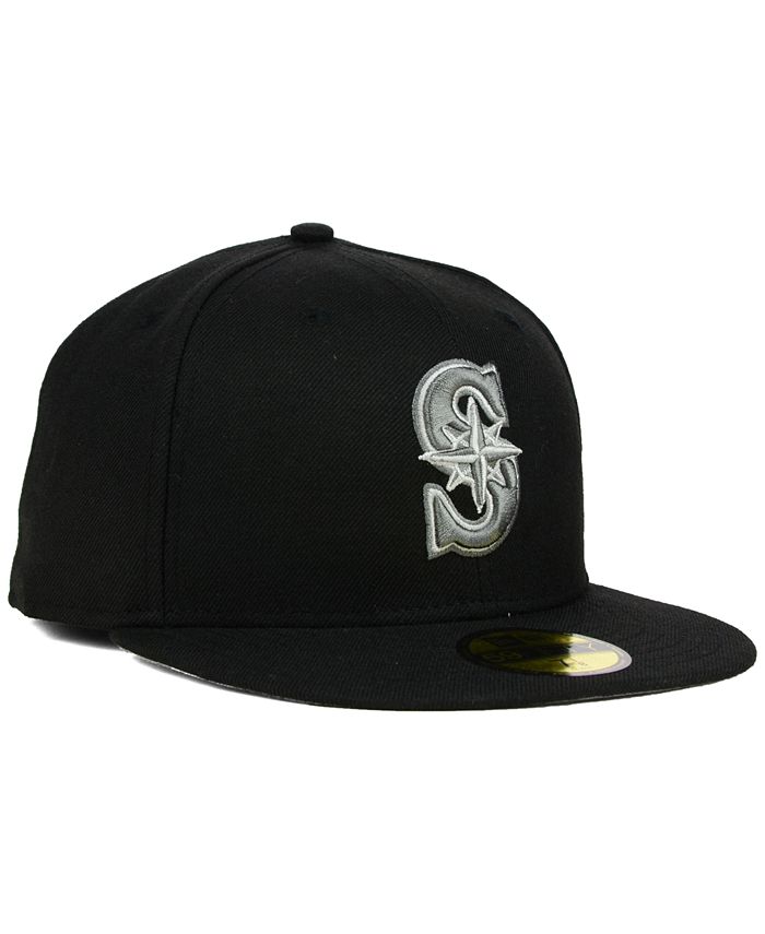 New Era Seattle Mariners Black Graphite 59FIFTY Cap - Macy's