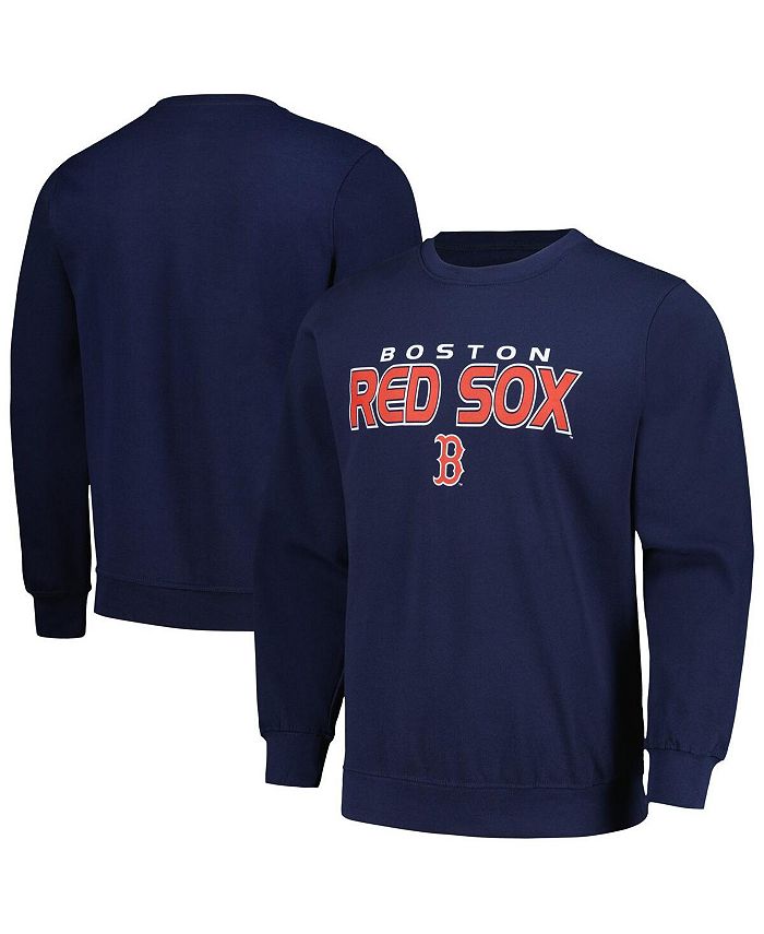 Stitches Men's Navy Boston Red Sox Pullover Sweatshirt - Macy's