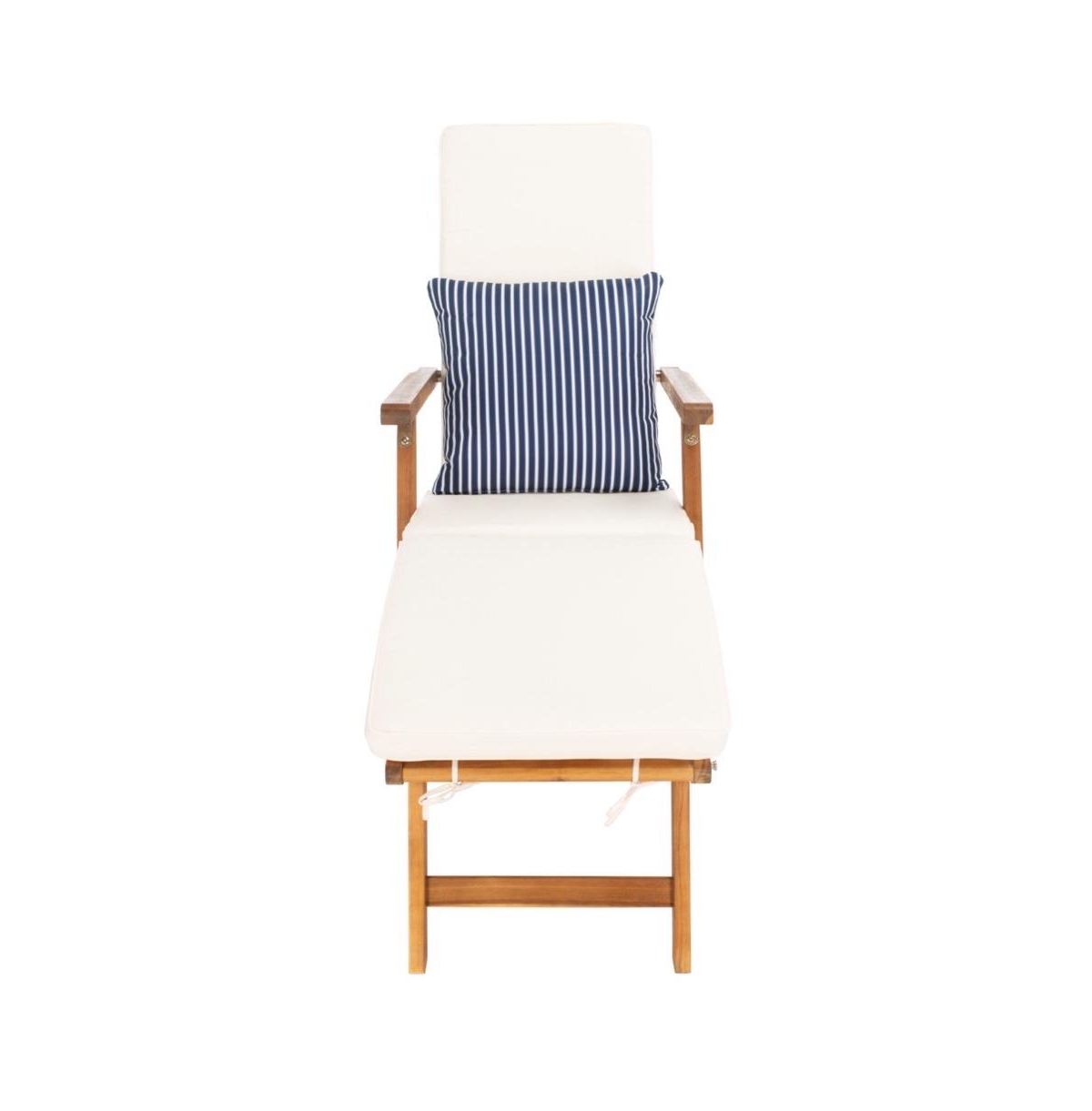 Click here for Palmdale Lounge Chair - Natural/beige/navy white prices