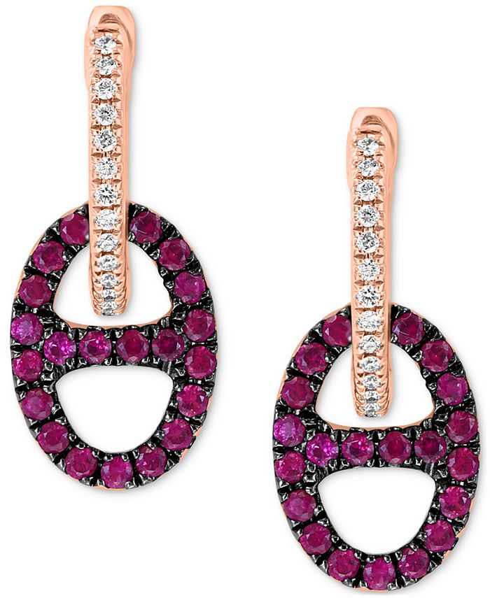 EFFY Collection EFFY® Ruby (3/8 ct. t.w.) & Diamond (1/10 ct. t.w ...