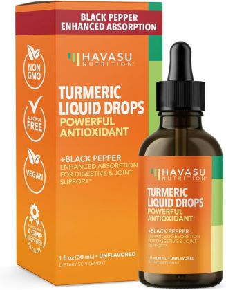 Organic Turmeric Liquid Drops, Liquid Turmeric 1000mg Enhanced ...