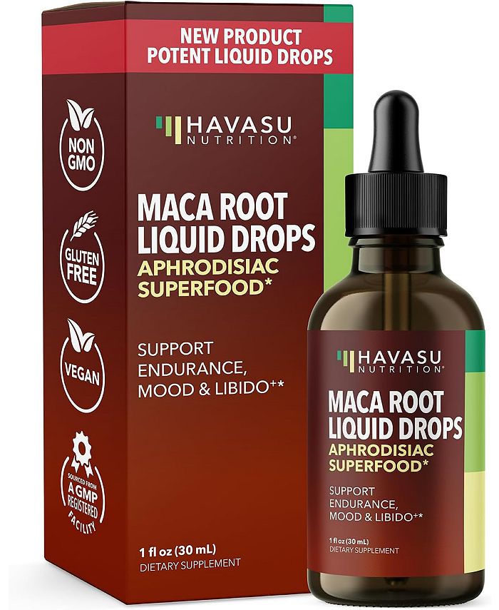 Havasu Nutrition Havasu Organic Maca Root Drops Liquid | Supports ...