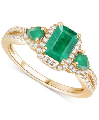 Macy's emerald ring store