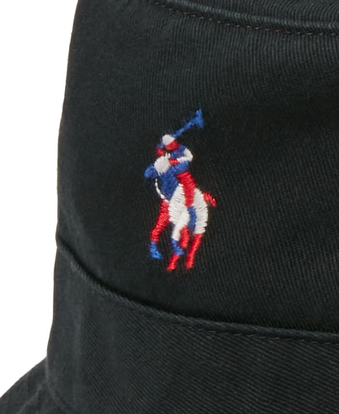 Polo Ralph Lauren Men's Tricolor Pony Twill Bucket Hat - Macy's