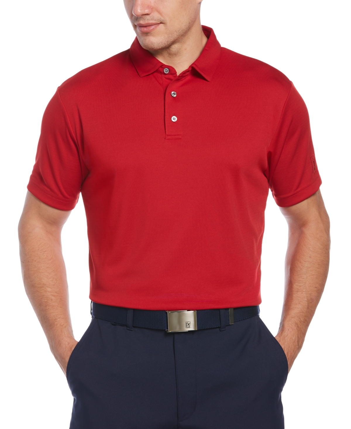 Click here for Pga Tour Mens Airflux Solid Mesh Short Sleeve Golf... prices