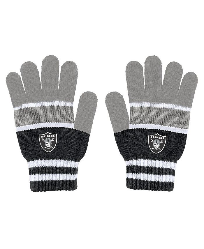 WEAR by Erin Andrews Women's Las Vegas Raiders Stripe Glove and Scarf ...