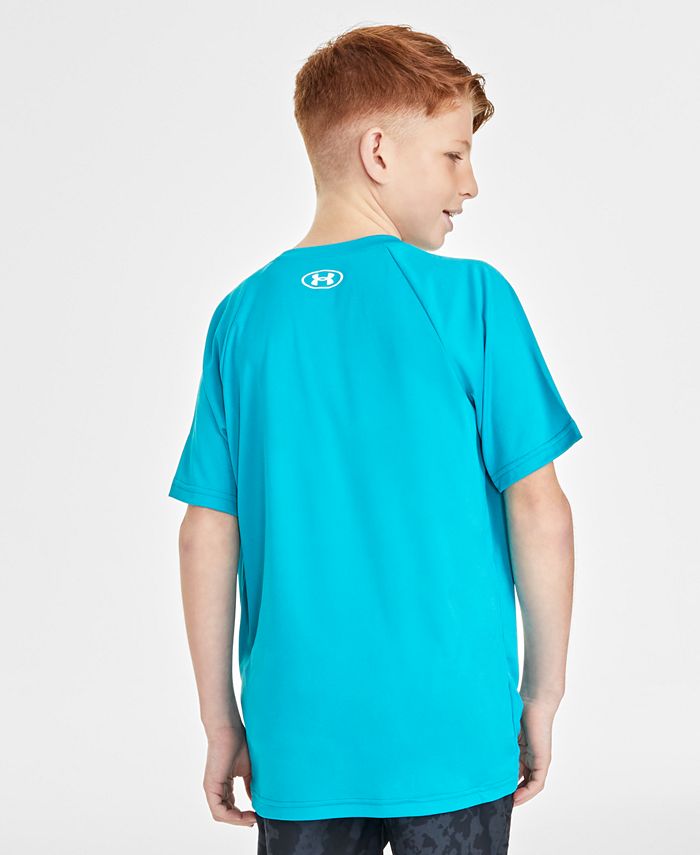 Under Armour Big Boys Tech Split Wordmark Graphic Short-Sleeve T-Shirt ...