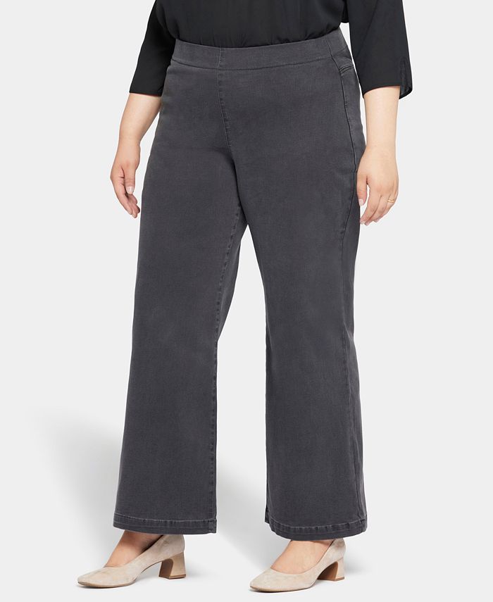 NYDJ Plus Size Pull On Teresa Wide Leg Jeans - Macy's