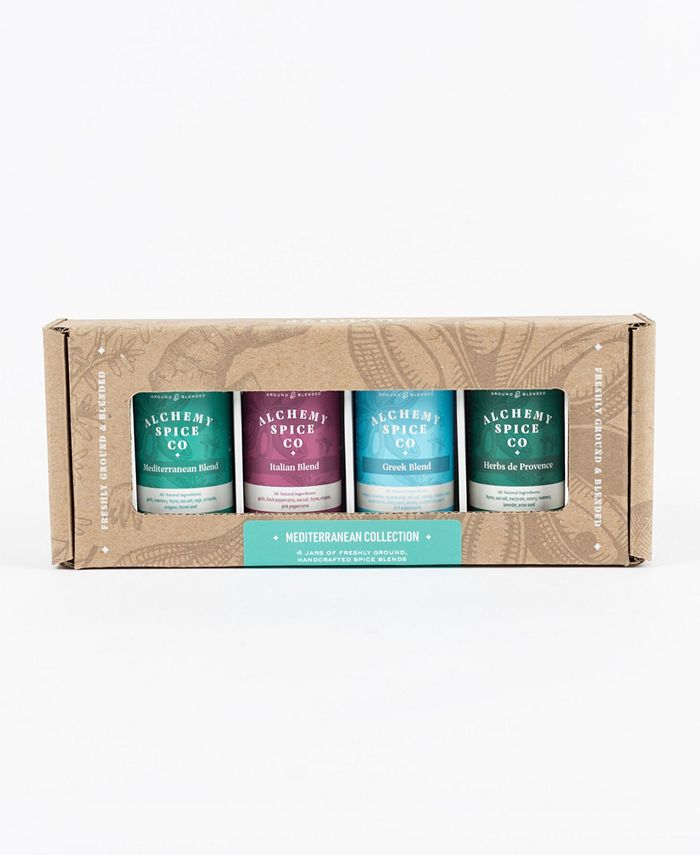 Alchemy Spice Mediterranean Spice Blend Collection Gift Set, 4 Piece ...