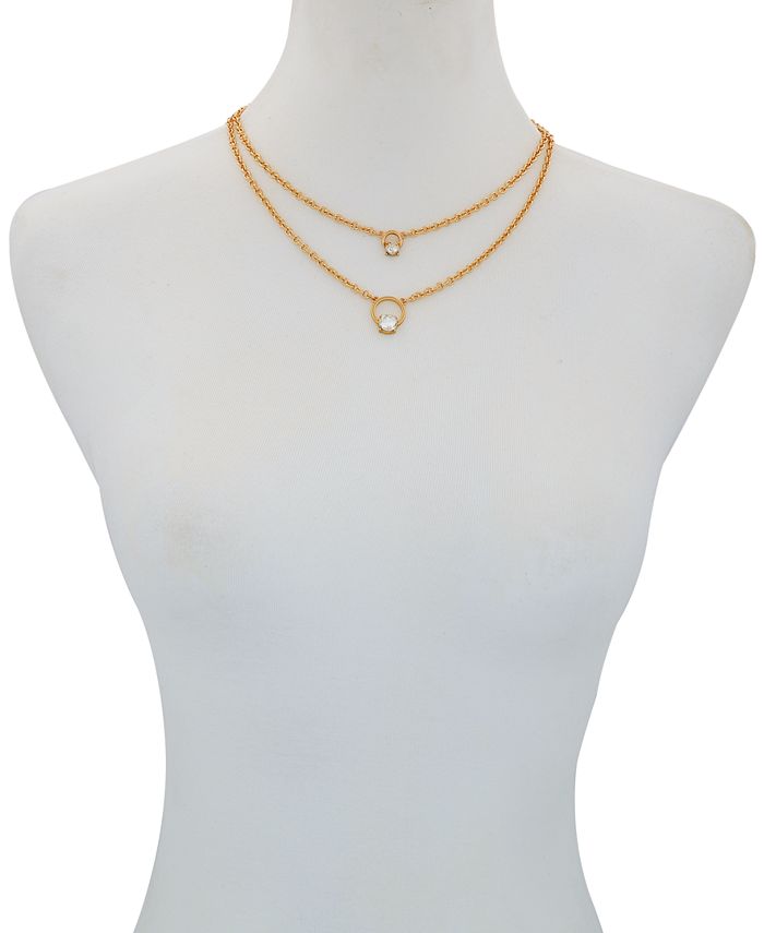 T Tahari Gold-Tone Layered Necklace - Macy's