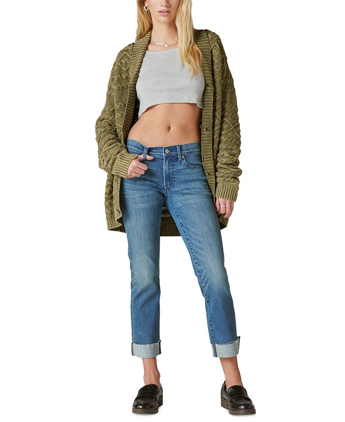 Lucky Brand Women's Mid-Rise Sweet Crop Cuffed Jeans - Macy's