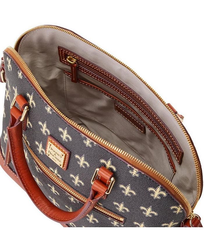 Dooney & Bourke Women's New Orleans Saints Signature Domed Zip Satchel ...
