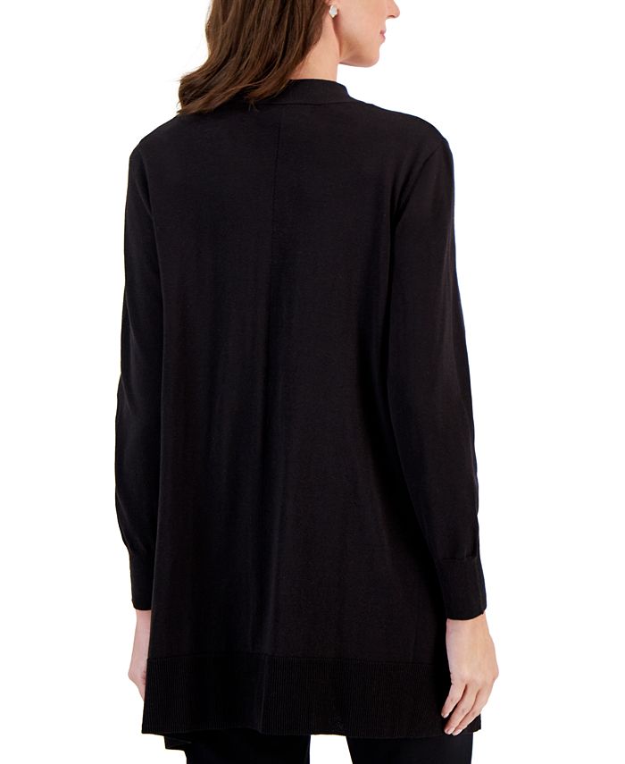 Kasper Women's Asymmetrical-Hem Open-Front Cardigan Sweater - Macy's