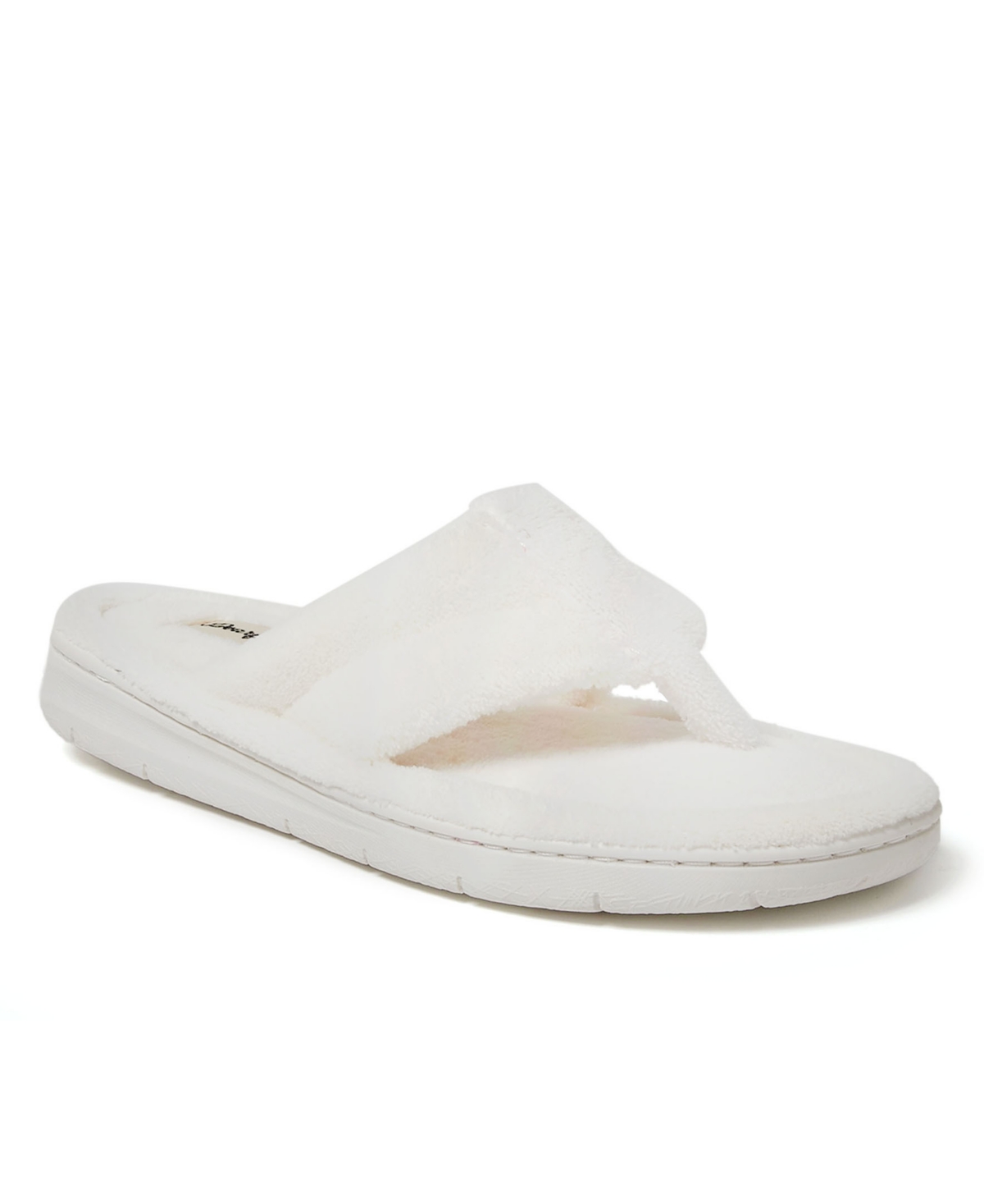 Click here for Dearfoams Womens Wrenley Terry Thong Slippers - Mu... prices