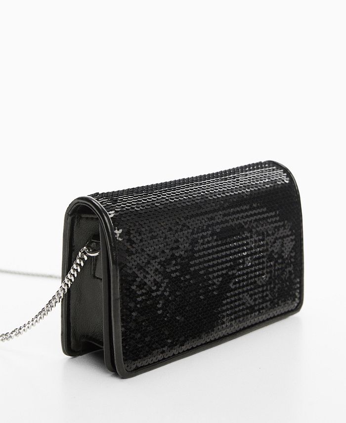 MANGO Women's Sequined Chain Bag - Macy's