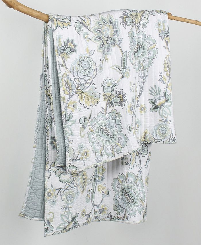Levtex Ophelia Reversible Quilted Throw, 50" x 60" - Macy's