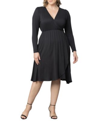 Women's Plus Size Aster Faux Wrap Dress - Macy's