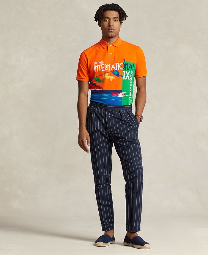 Polo Ralph Lauren Men's Classic-Fit Mesh Graphic Polo Shirt - Macy's