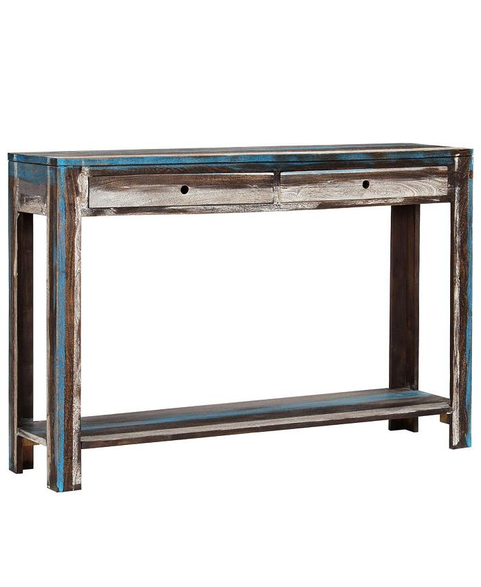 vidaXL Console Table Solid Wood Vintage like 46.5"x11.8"x31.5" - Macy's