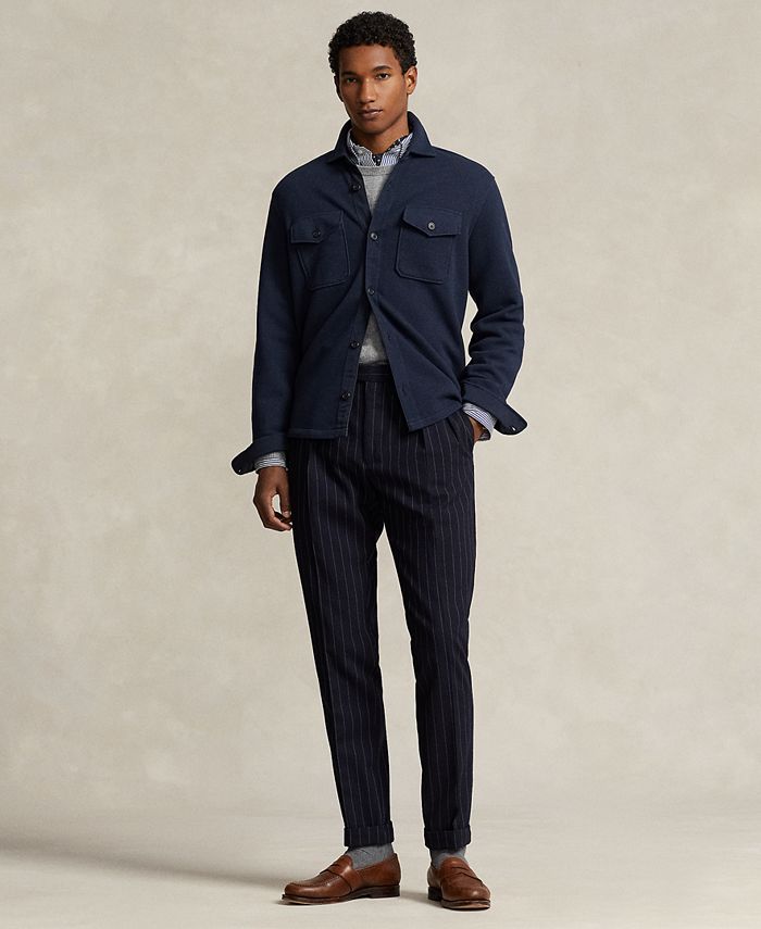 Polo Ralph Lauren Men's Double-Knit Mesh Overshirt - Macy's