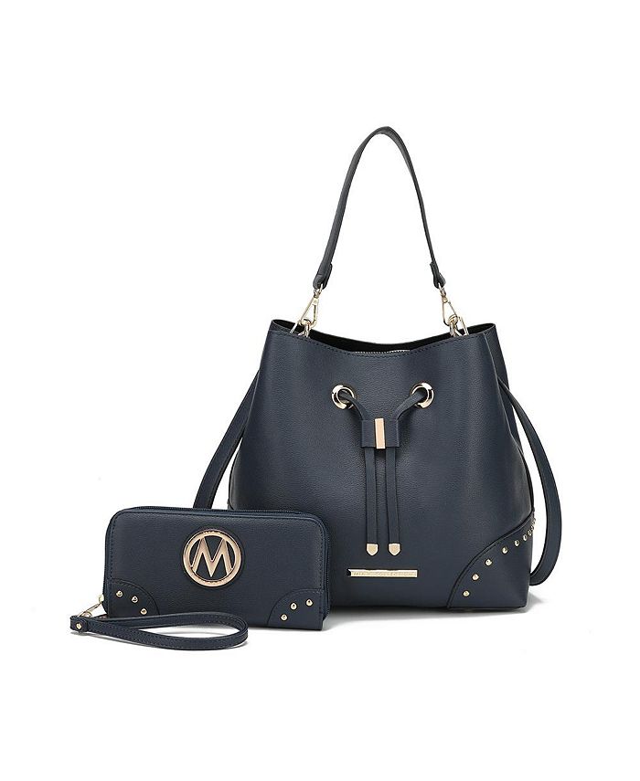 MKF Collection Callie Solid Bucket Bag with matching Wallet by Mia K - Macy's