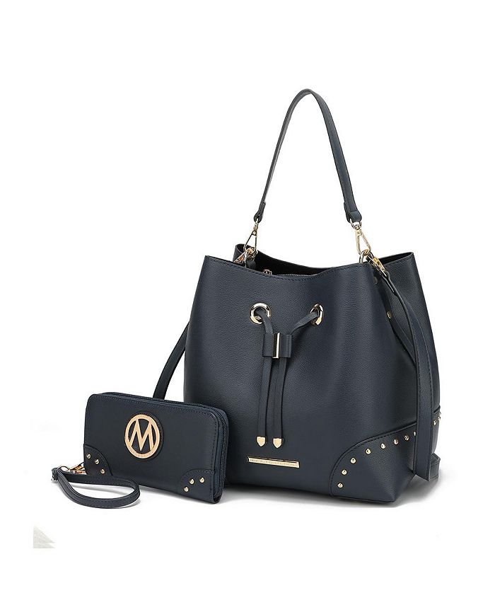 MKF Collection Callie Solid Bucket Bag with matching Wallet by Mia K ...