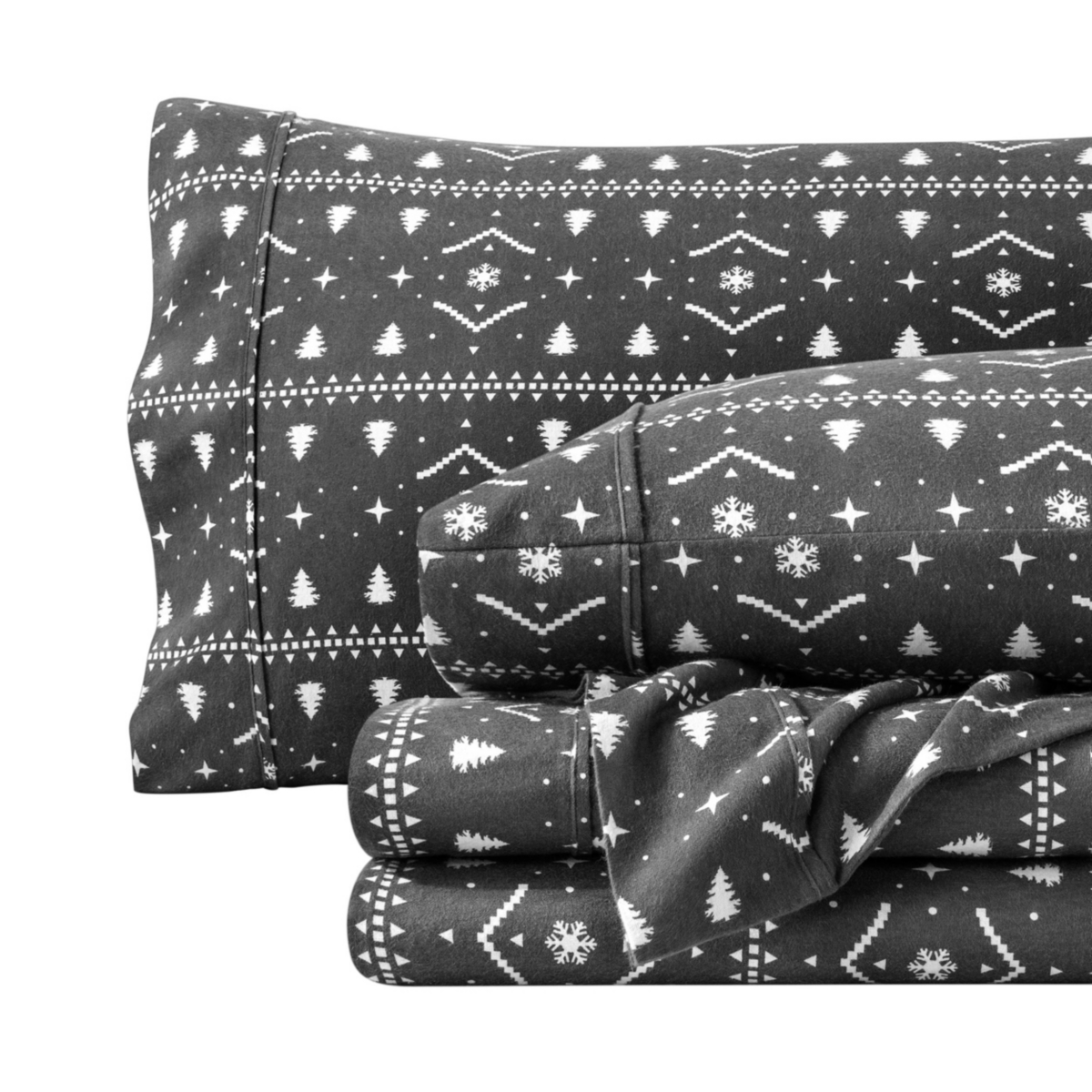 Click here for Bare Home Printed Cotton Flannel Sheet Set - Winte... prices