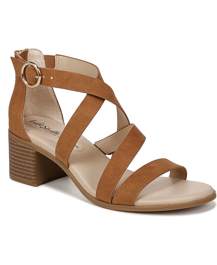 LifeStride Women's Heritage Strappy Block Heel Sandals - Macy's