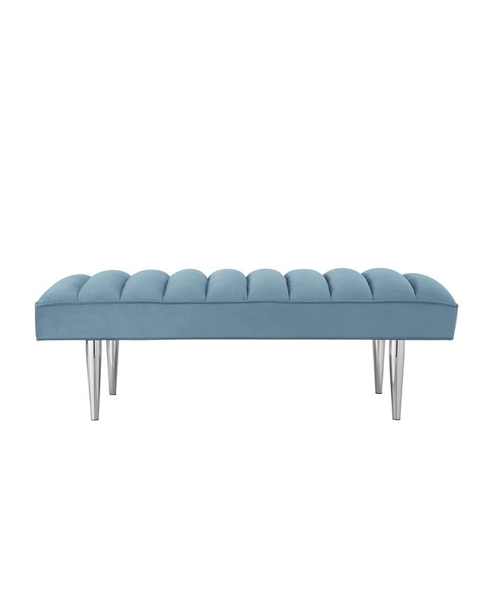 Nicole Miller Denver Velvet Bench - Macy's