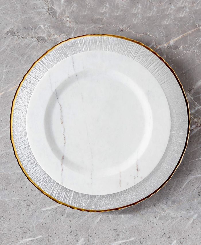 American Atelier Serveware Centro Glass Charger Plate - Macy's