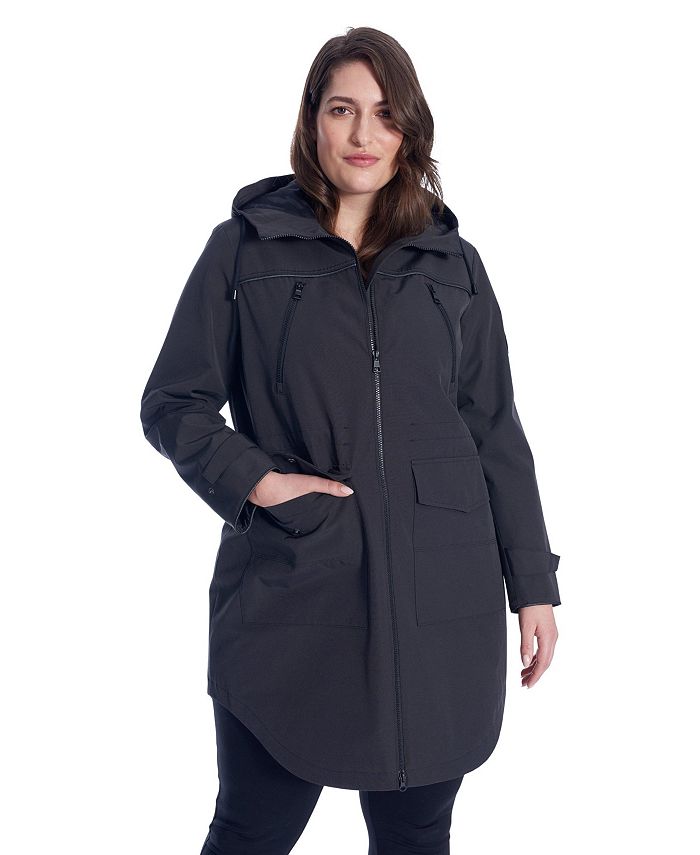 Alpine North WOMEN'S PLUS SIZE RAIN - WEATHER RESISTANT RAINCOAT WITH ...