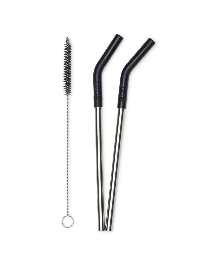 Klean Kanteen Stainless Steel & Silicone Reusable Straws w Brush - Macy's