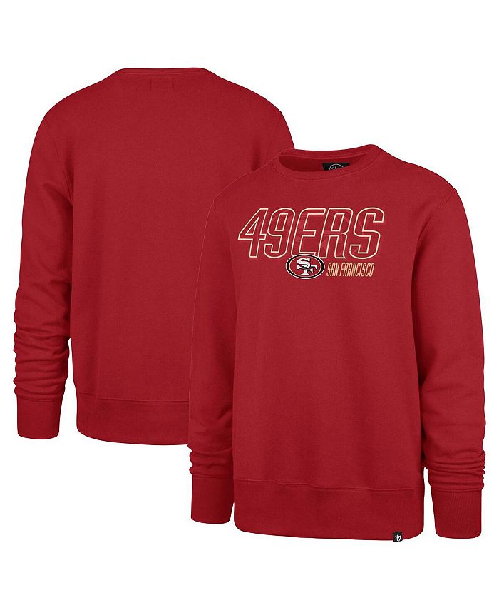 '47 Brand Men's Scarlet San Francisco 49ers Locked In Headline Pullover ...