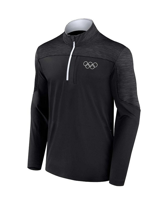 Fanatics Men's Black Olympic Games Defender Half-Zip Top - Macy's