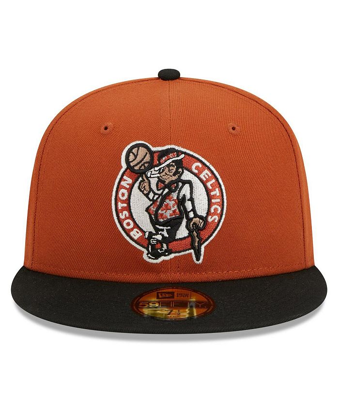 New Era Men's Rust, Black Boston Celtics Two-Tone 59FIFTY Fitted Hat ...