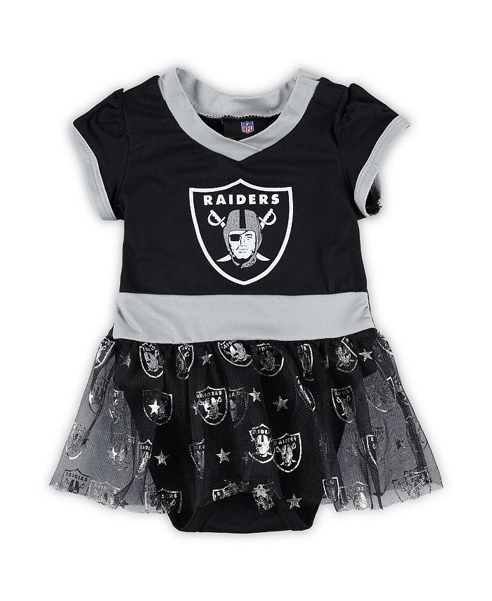Jerry Leigh Girls Infant Black Las Vegas Raiders Tailgate Game Day ...