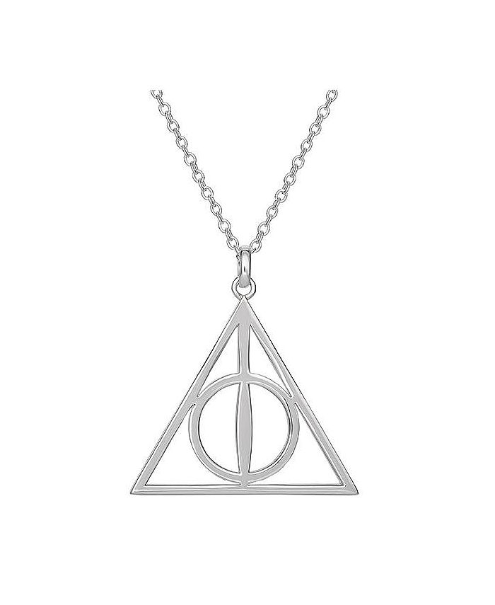 Harry Potter Women's Deathly Hallows Necklace - 18'' Chain - Macy's