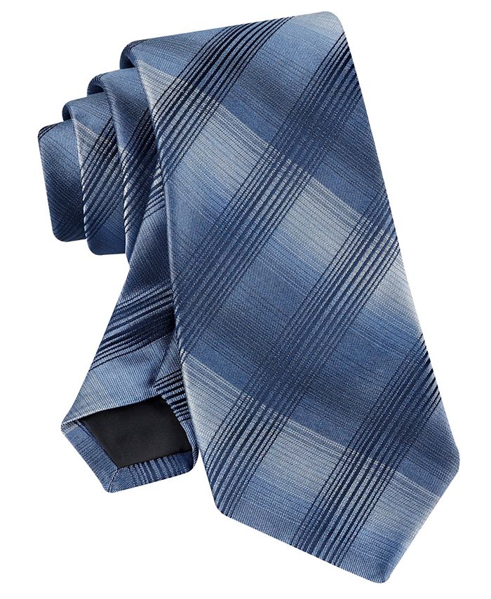 Calvin Klein Men's Claire Plaid Tie - Macy's