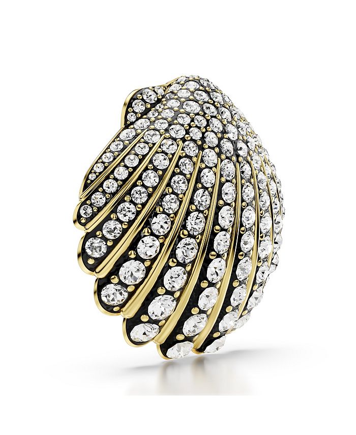 Swarovski Shell, White, Gold-Tone Idyllia Pendant and Brooch - Macy's