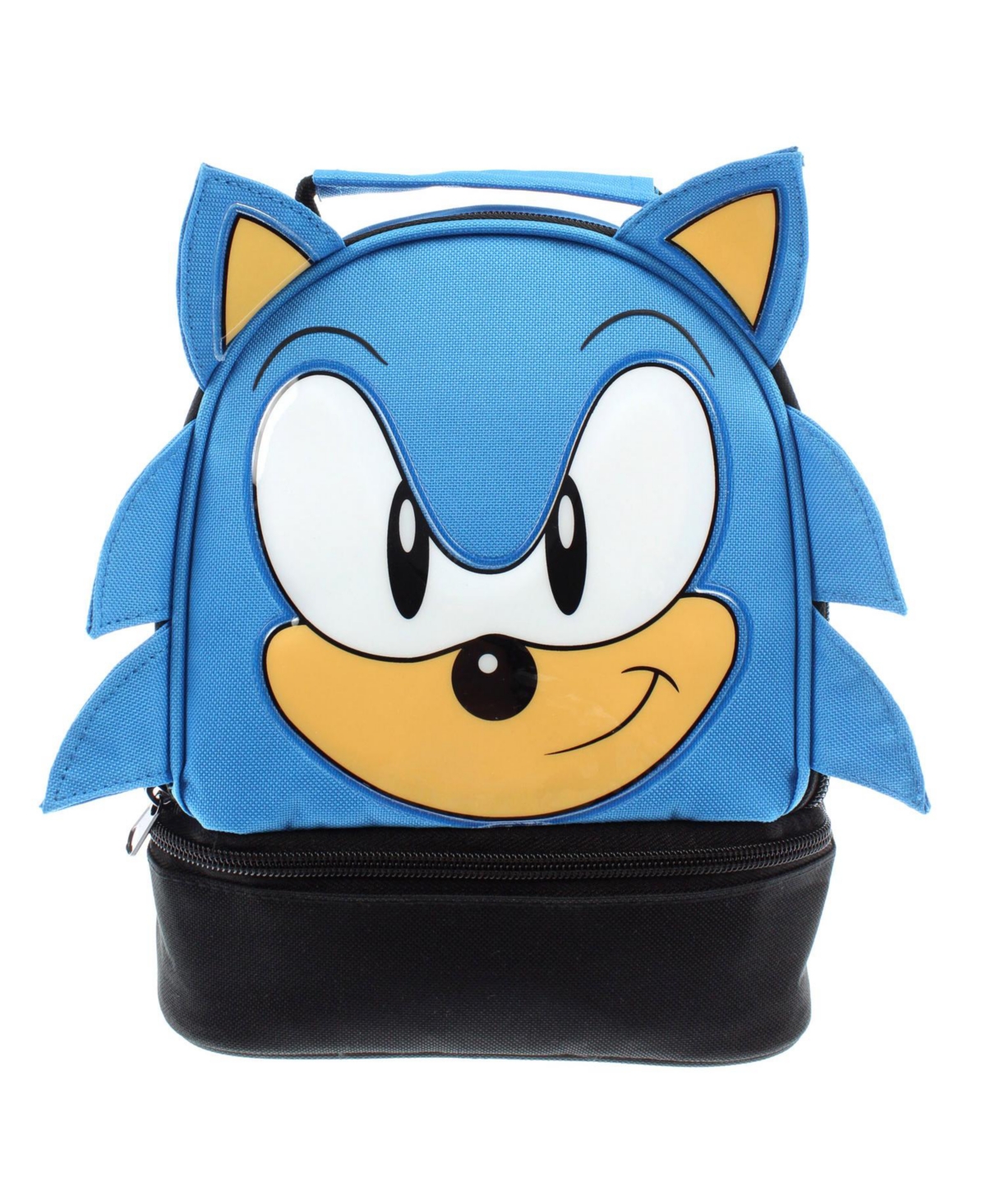 Sonic The Hedgehog Lunch Bag Big Face Dual Compartment Lunch Box Kit In ...