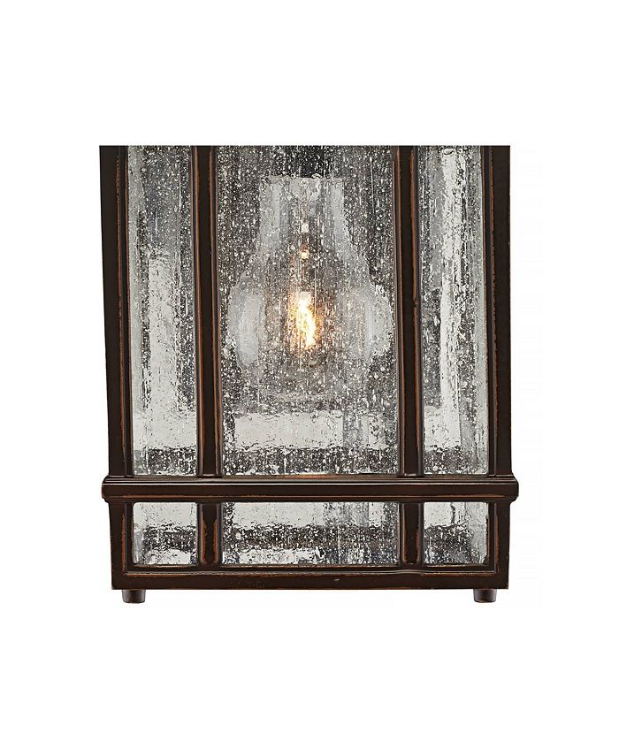 Kathy Ireland Sierra Craftsman Art Deco Outdoor Wall Light Fixture ...