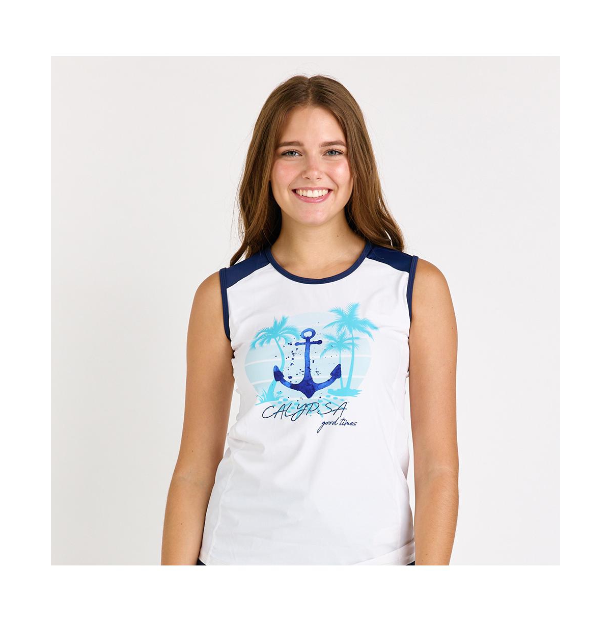 Click here for Calypsa Womens Loose Fit Maya Swim Top - Great tim... prices