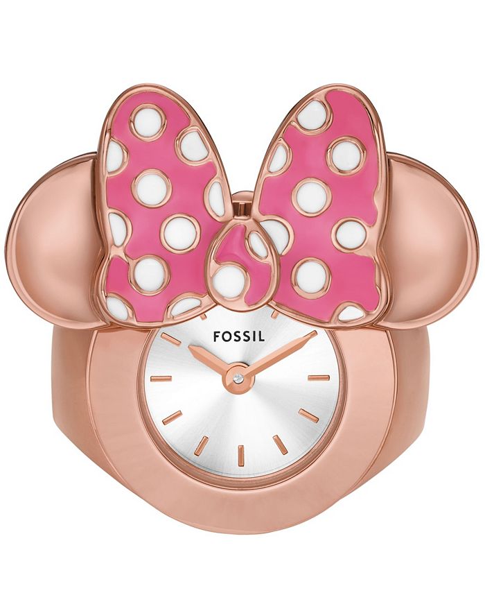 Fossil Women's Disney x Fossil Limited Edition Two-Hand Rose Gold-Tone ...